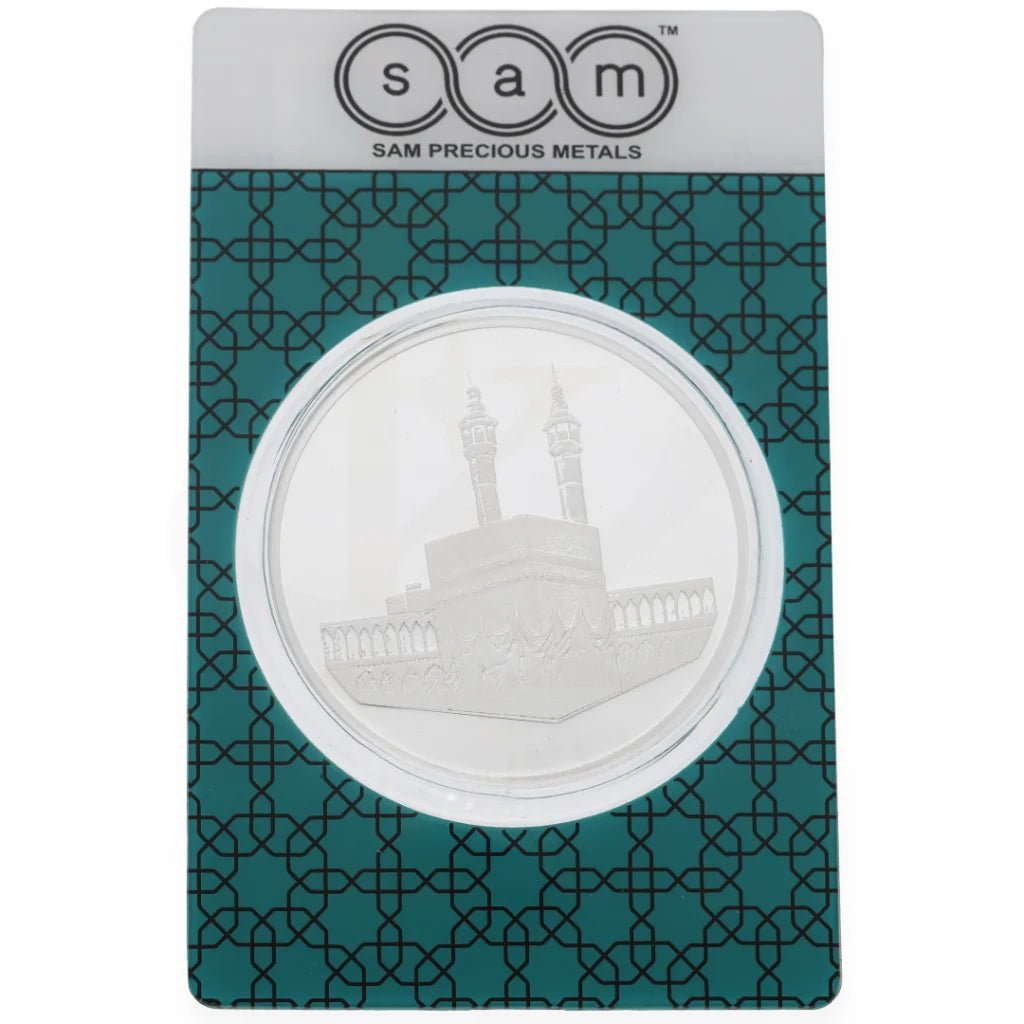 Buy Sam Precious Metals Makkah Round Shaped 1 Ounce Silver Coins in 999 ...